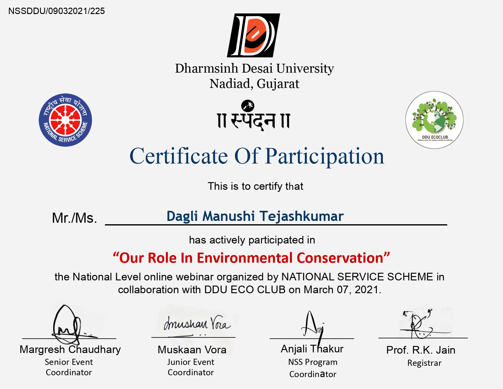 Manushi Dagli Portfolio